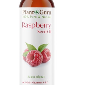 Red Raspberry Seed Oil Cold Pressed Unrefined Virgin 100% Pure Natural ...