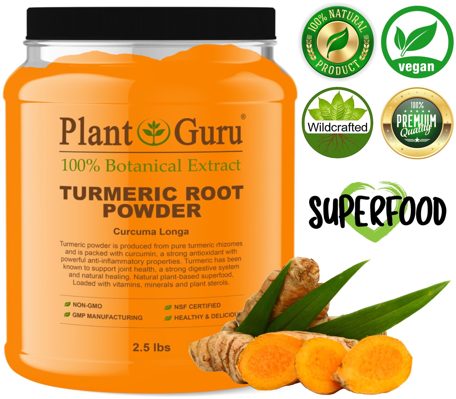 Turmeric Root Powder Pure Organic Natural Curcuma Longa Tumeric Spice ...