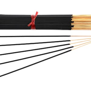 CHARCOAL BLACK Unscented Incense Sticks 11" Bulk Wholesale - 100% ...