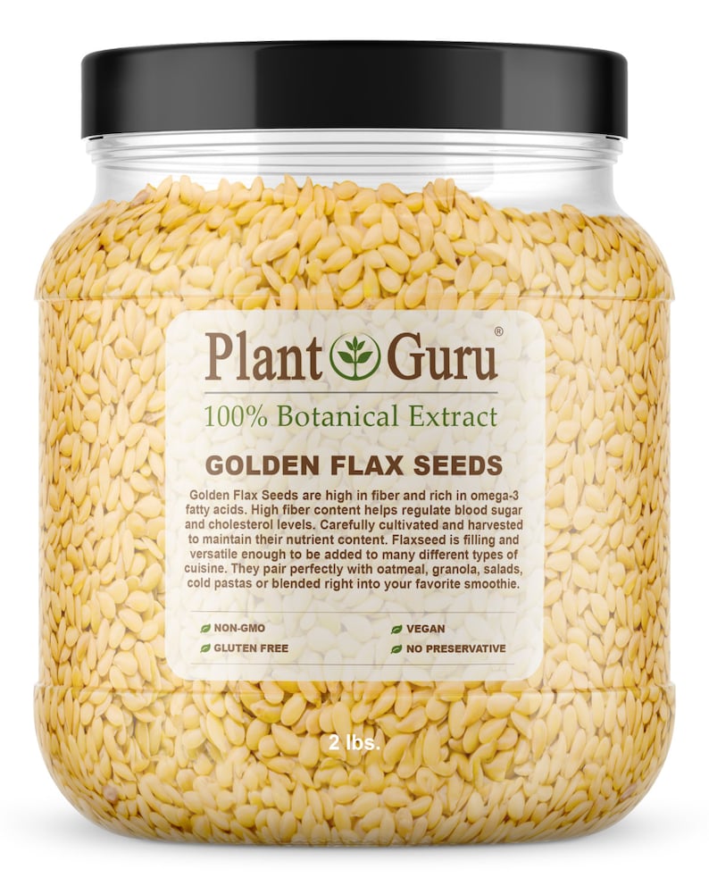 Golden Flax Seeds Whole Grain Flaxseed NON GMO Linseed 1 Oz to 20 Lbs ...