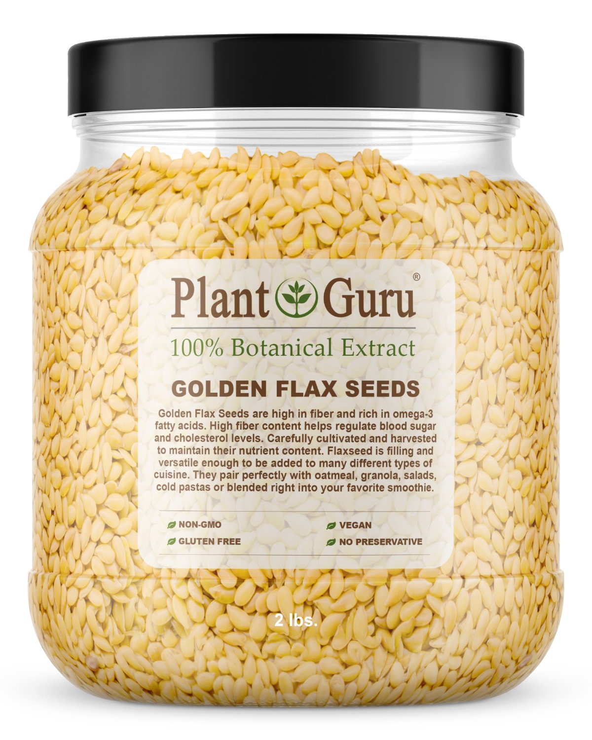Golden Flax Seeds Whole Grain Flaxseed NON GMO Linseed 1 Oz to 20 Lbs ...