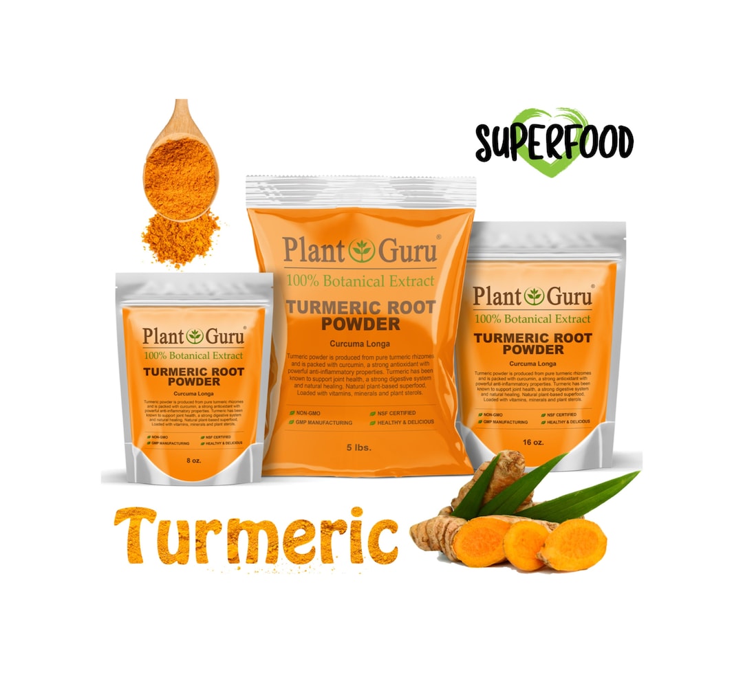 Turmeric Root Powder Pure Organic Natural Curcuma Longa Tumeric Spice ...