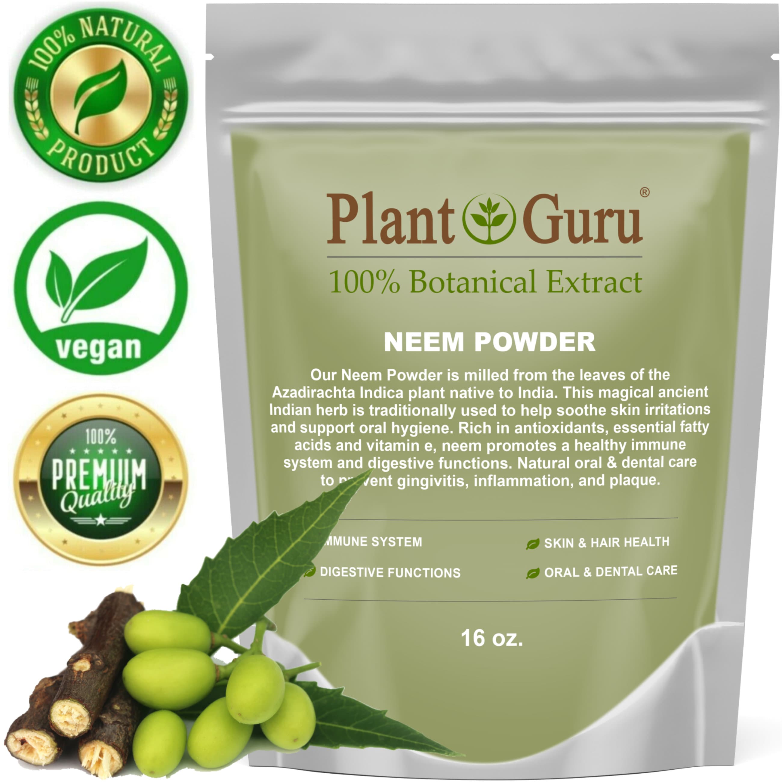 Neem Powder Dried Leaf 100% Pure & Natural Raw Vegan Leaves - Etsy