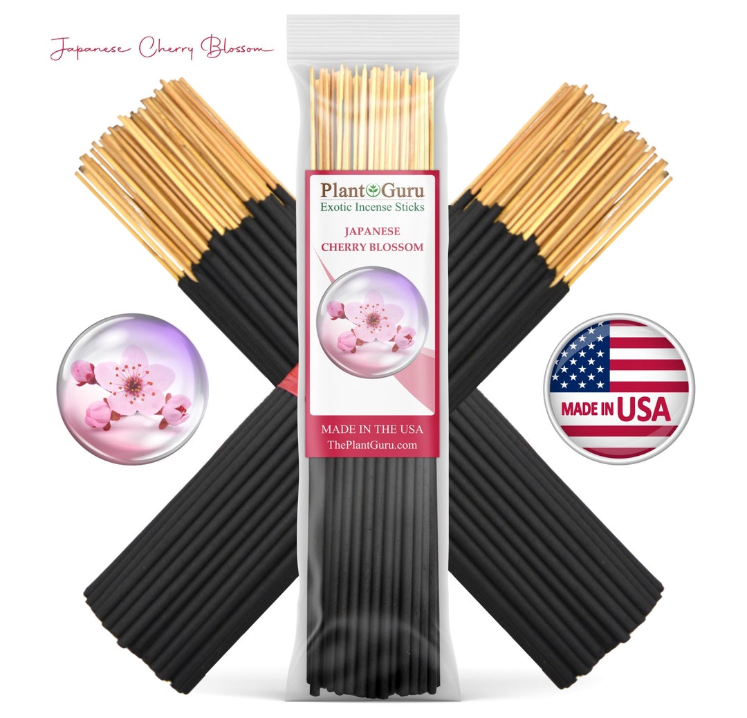 JAPANESE CHERRY BLOSSOM Incense Sticks 7 Handmade Hand Dipped Bulk ...