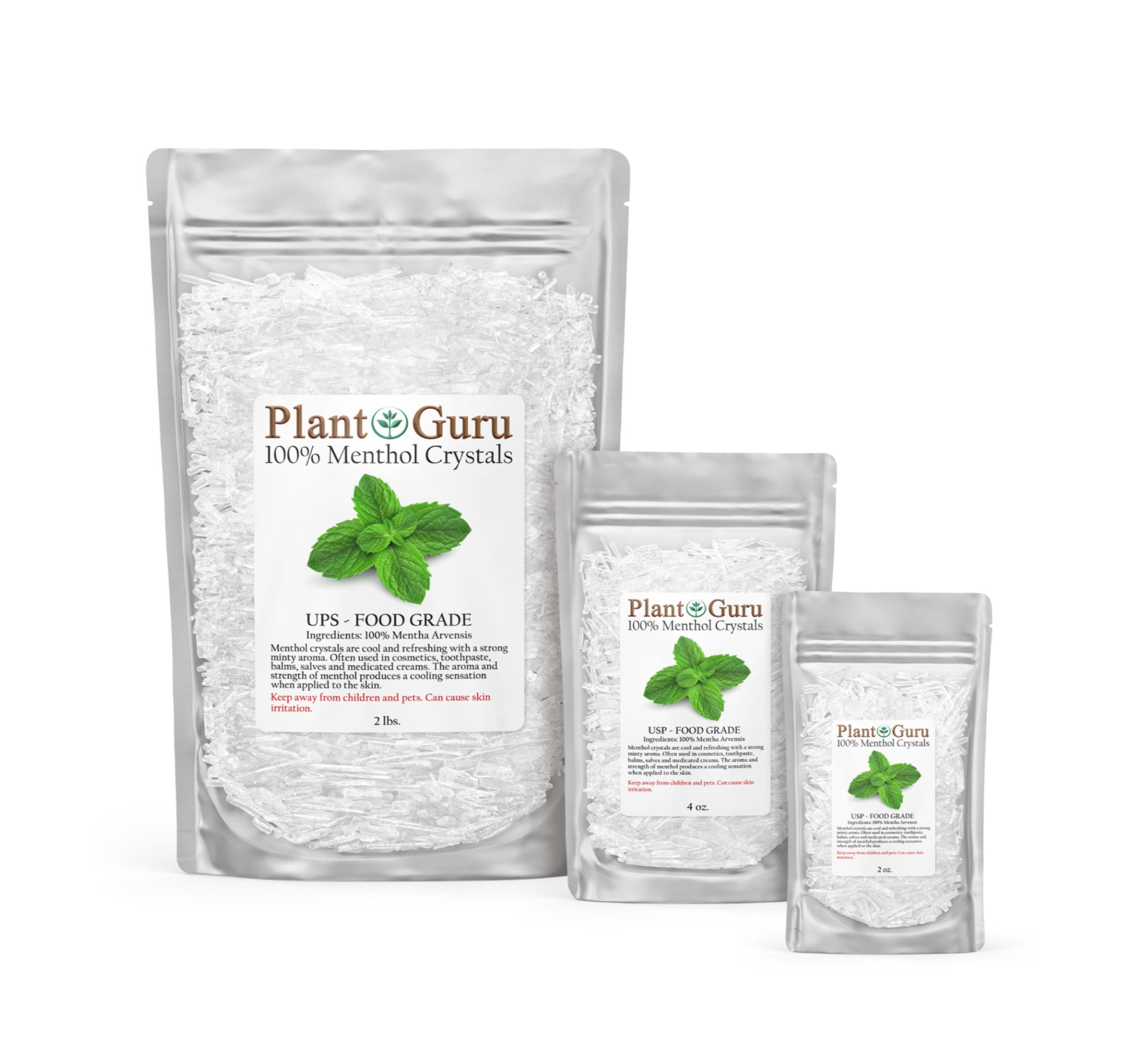 Menthol Crystals USP Food Grade 100% Pure Mentha Arvensis DIY - Etsy