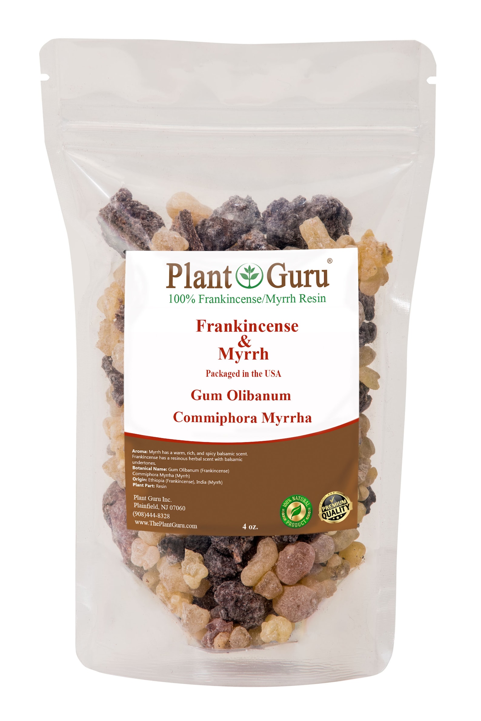 Frankincense and Myrrh Resin 100% Pure Natural Organic Granular ...