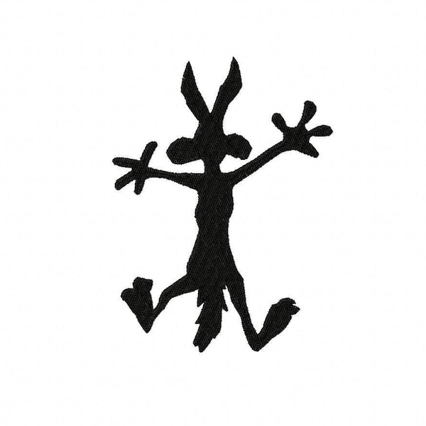 Wile E Coyote Machine Embroidery - Etsy