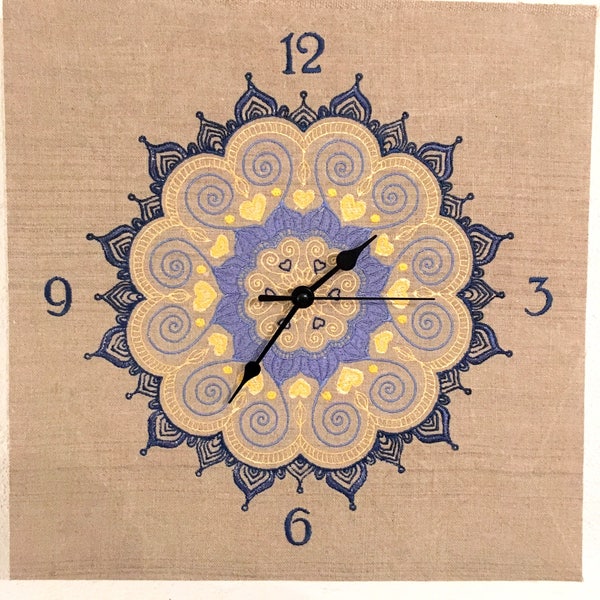 Machine Embroidery Clock Face Designs - Etsy