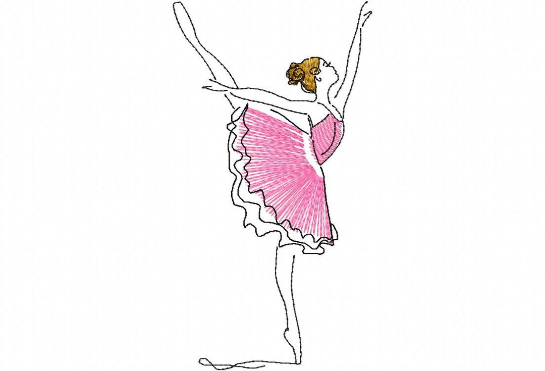 Embroidery Machine Classic Dancer Design, ITH Classic Dancer Pattern - Etsy