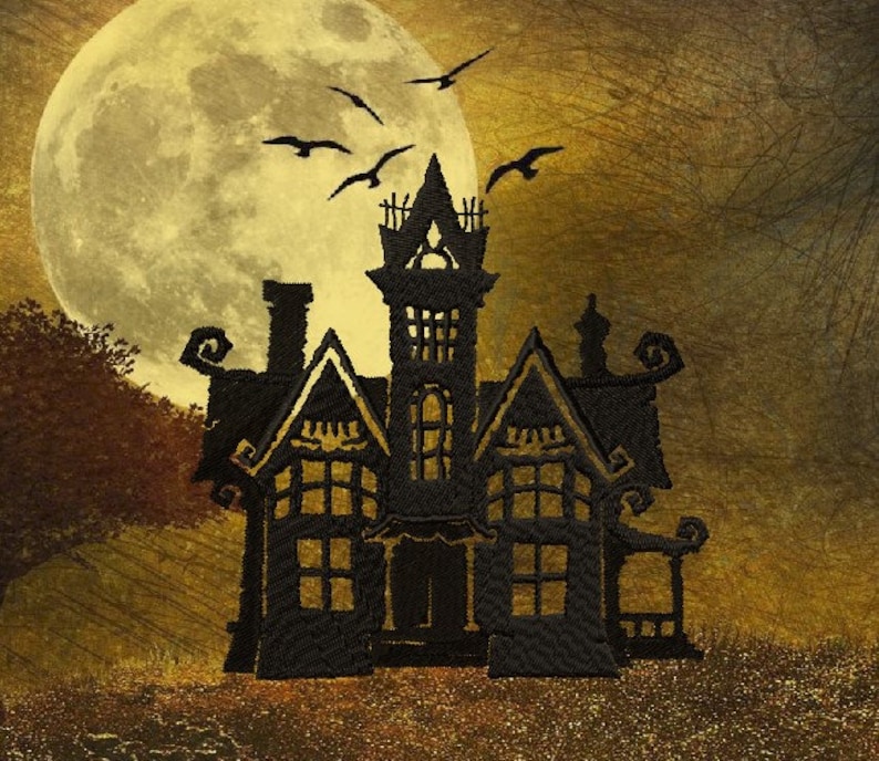 Embroidery Machine Haunted House Embroidery Machine - Etsy
