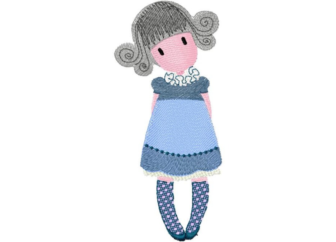 Embroidery Machine 4x4 Hoop Doll Design, ITH Girl Doll Pattern - Etsy