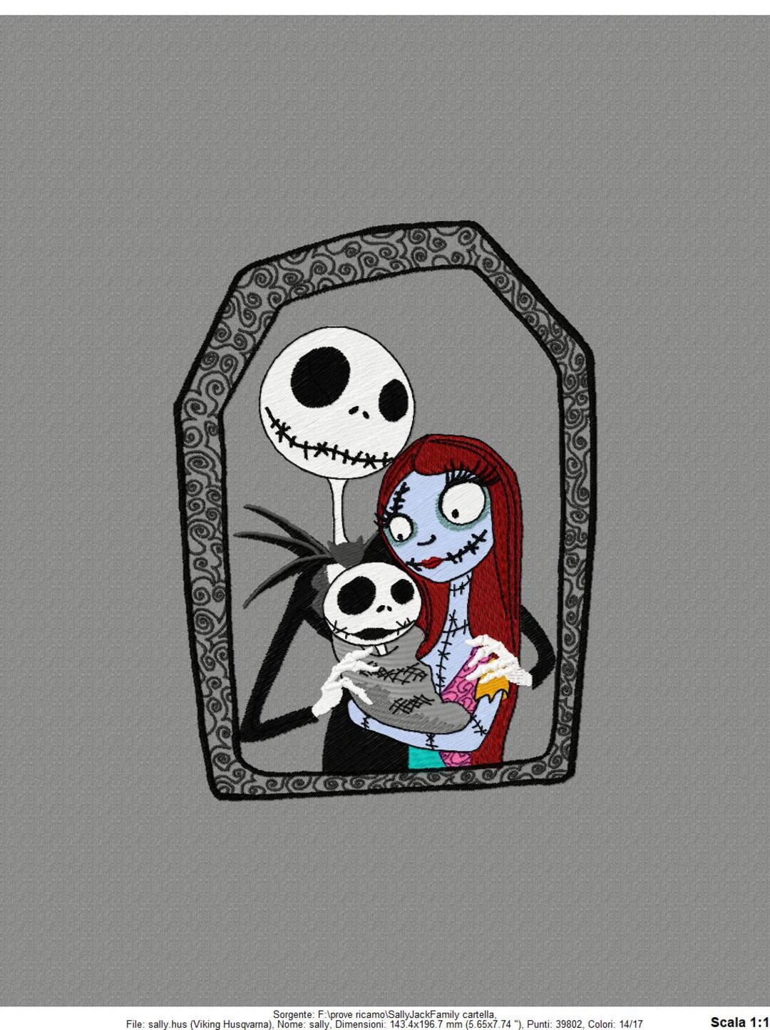 Embroidery Machine Nightmare Design, ITH Halloween Design, PES Night ...