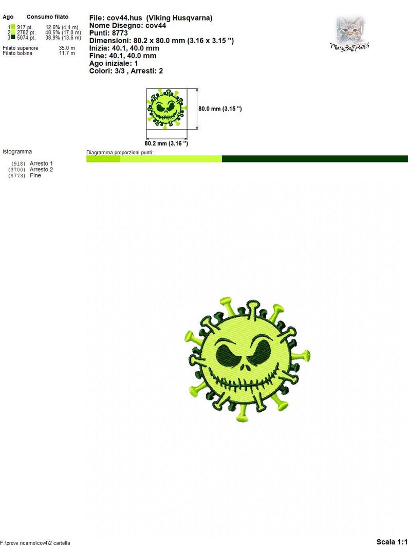 Embroidery Machine 2 Bacteria Designs Embroidery Virus 2 | Etsy