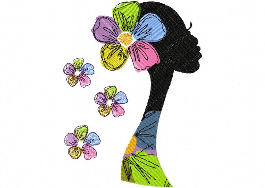 Embroidery Machine Ethnic Woman, ITH Ethnic Design, Ethnic Colorful ...