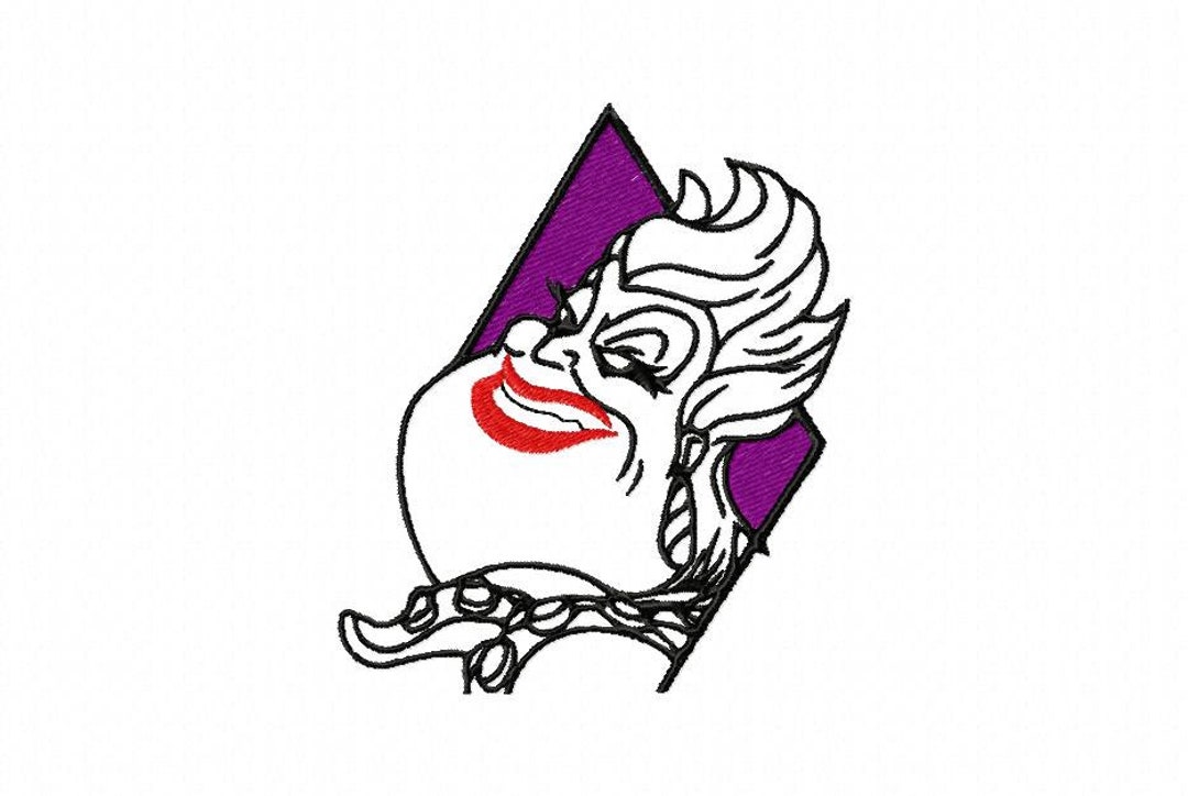 Embroidery Machine Ursula Design, ITH Villain, Embroidery Halloween ...