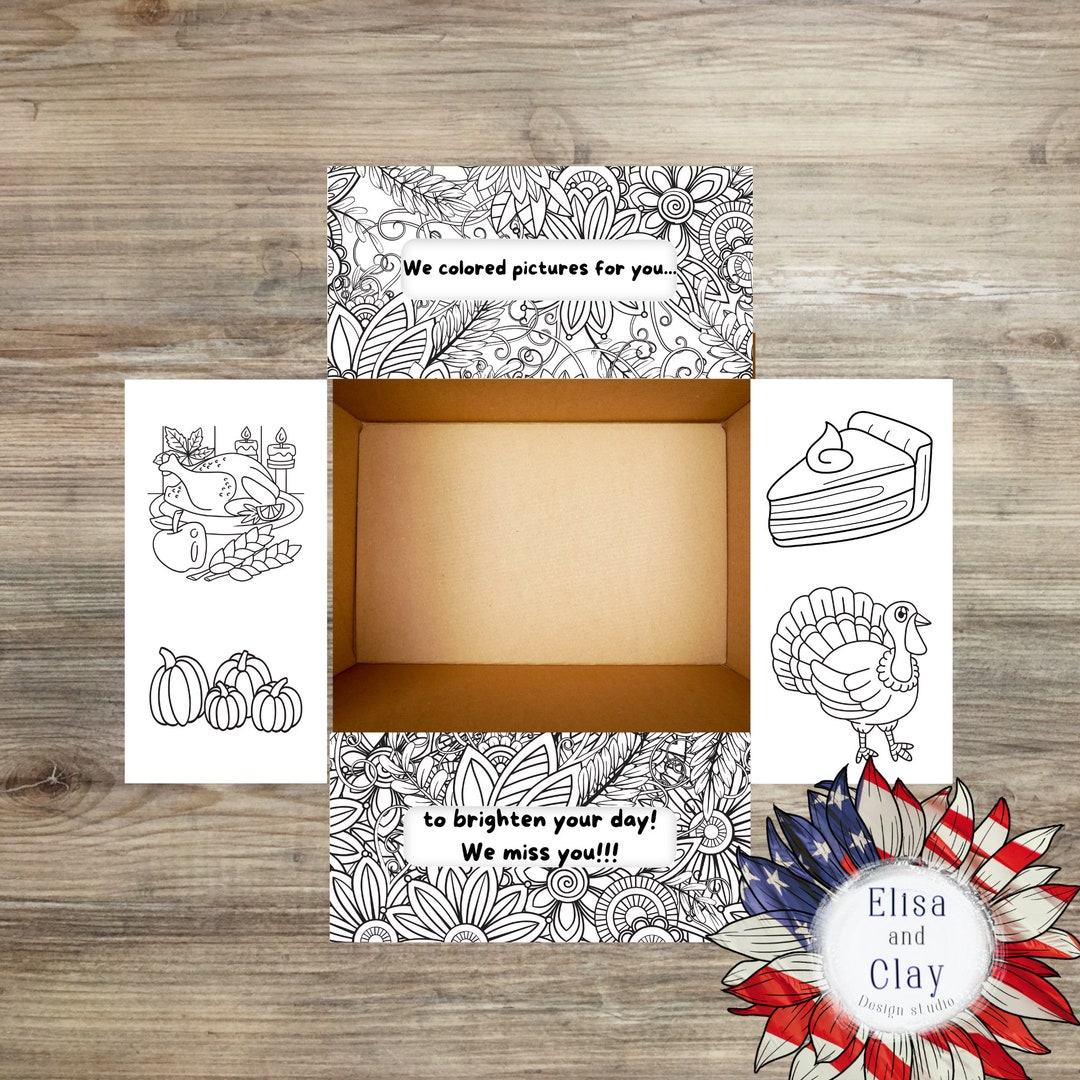Care Package Print at Home Stickers, Military Deployment, Coloring ...