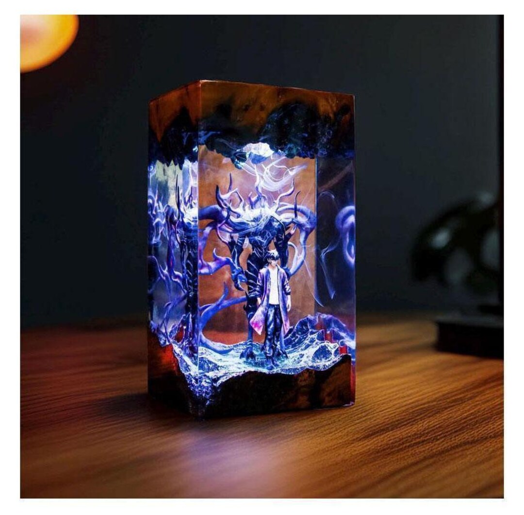 Su.ng Jin-w00 X Beru Epoxy Lamp, Resin Home Decor, Handmade Epoxy Lamp ...
