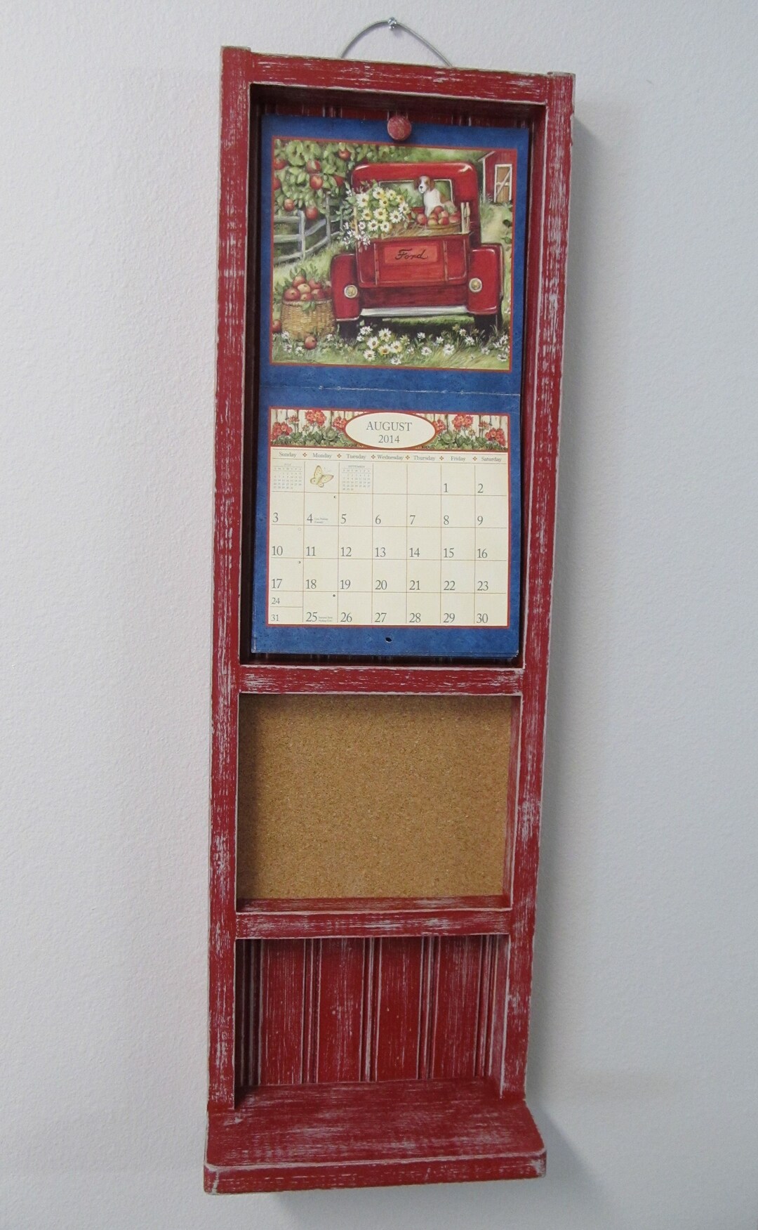 The Suzie MINI CALENDAR Holder 9 X 28 1/2 Overall Size Accommodates 7 X ...