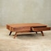 Handmade Walnut Coffee Table With Drawers - Mid-century Modern ...