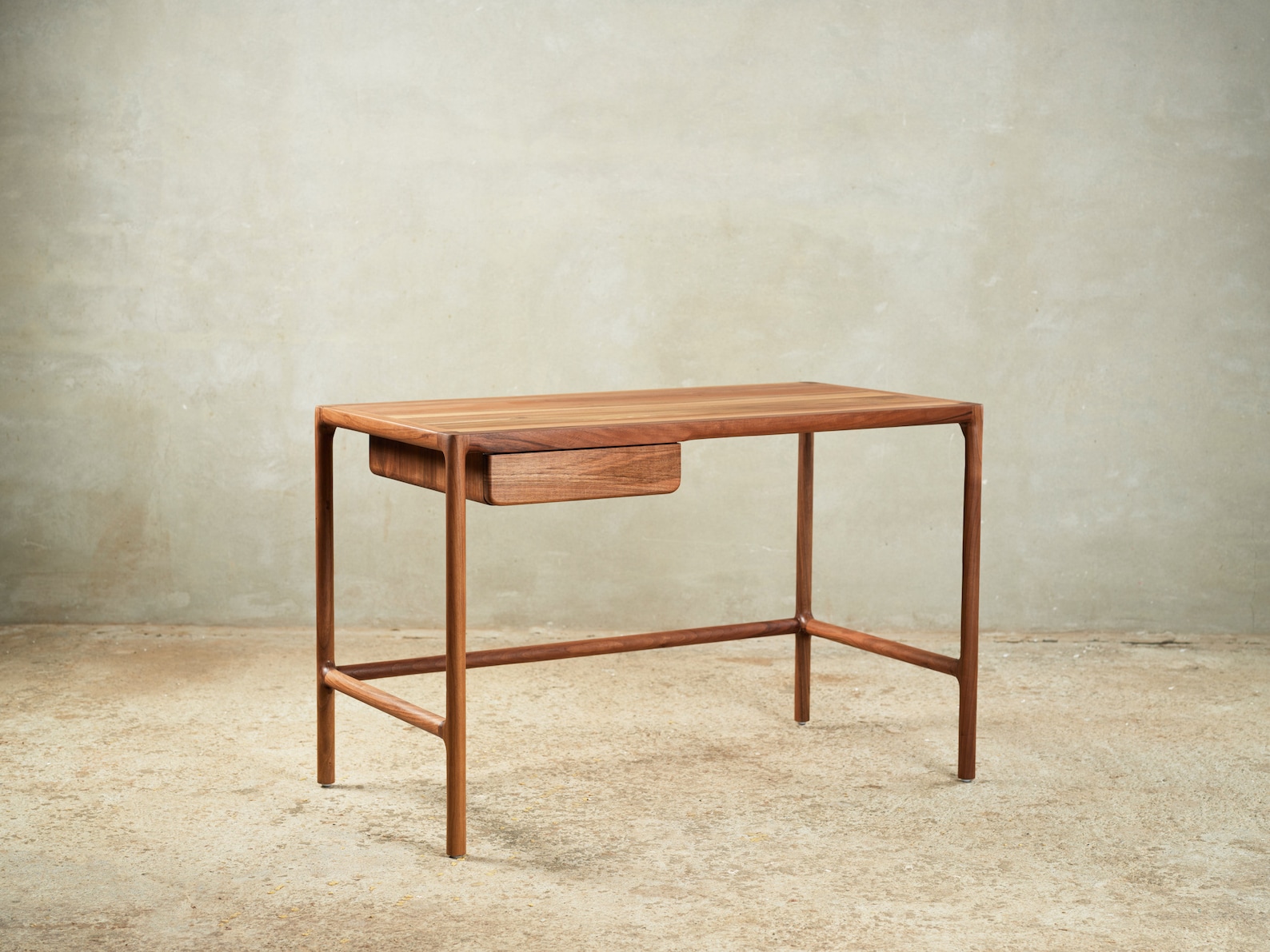 Elegant Solid Walnut & Oak Desk - Perfect for Home Office, Mid-century ...