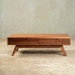 Handmade Walnut Coffee Table With Drawers - Mid-century Modern ...
