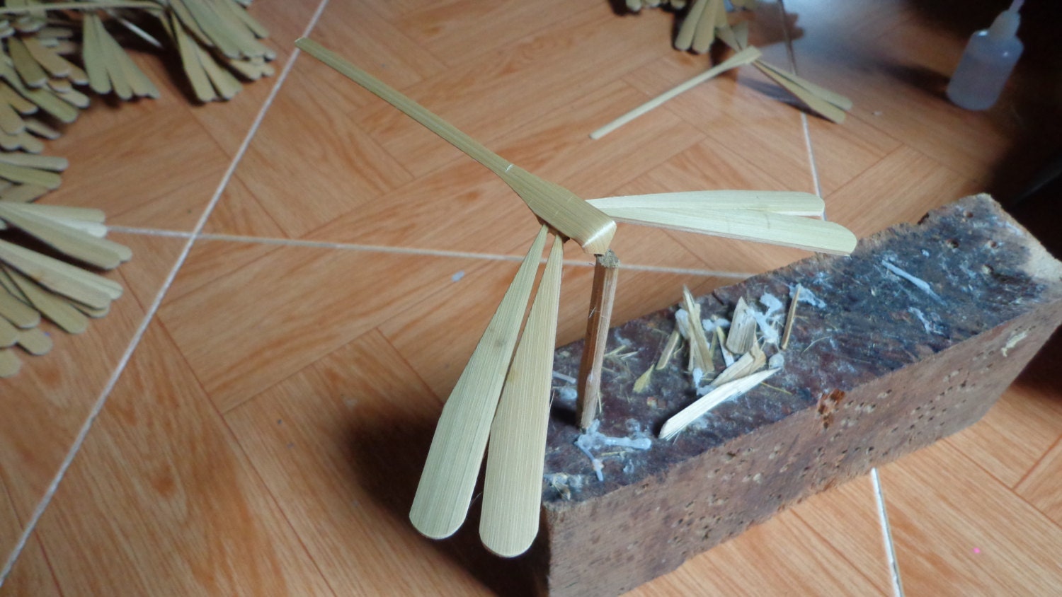 Balancing Bamboo Dragonfly Unpainted set 10 Pieces - Etsy