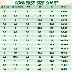 Custom Converse High Tops, Flower Embroidered Converse, Garden Flowers ...