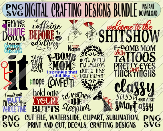 Cut File Bundle Digital Design SVG PNG Decal Cricut - Etsy