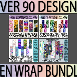 Pen Wraps | Pen Skins | Ink Joy Pen Wrap | Glitter Pen Wrap | BUNDLE ...