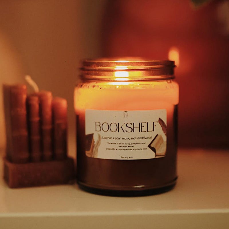 Library Candle - Etsy