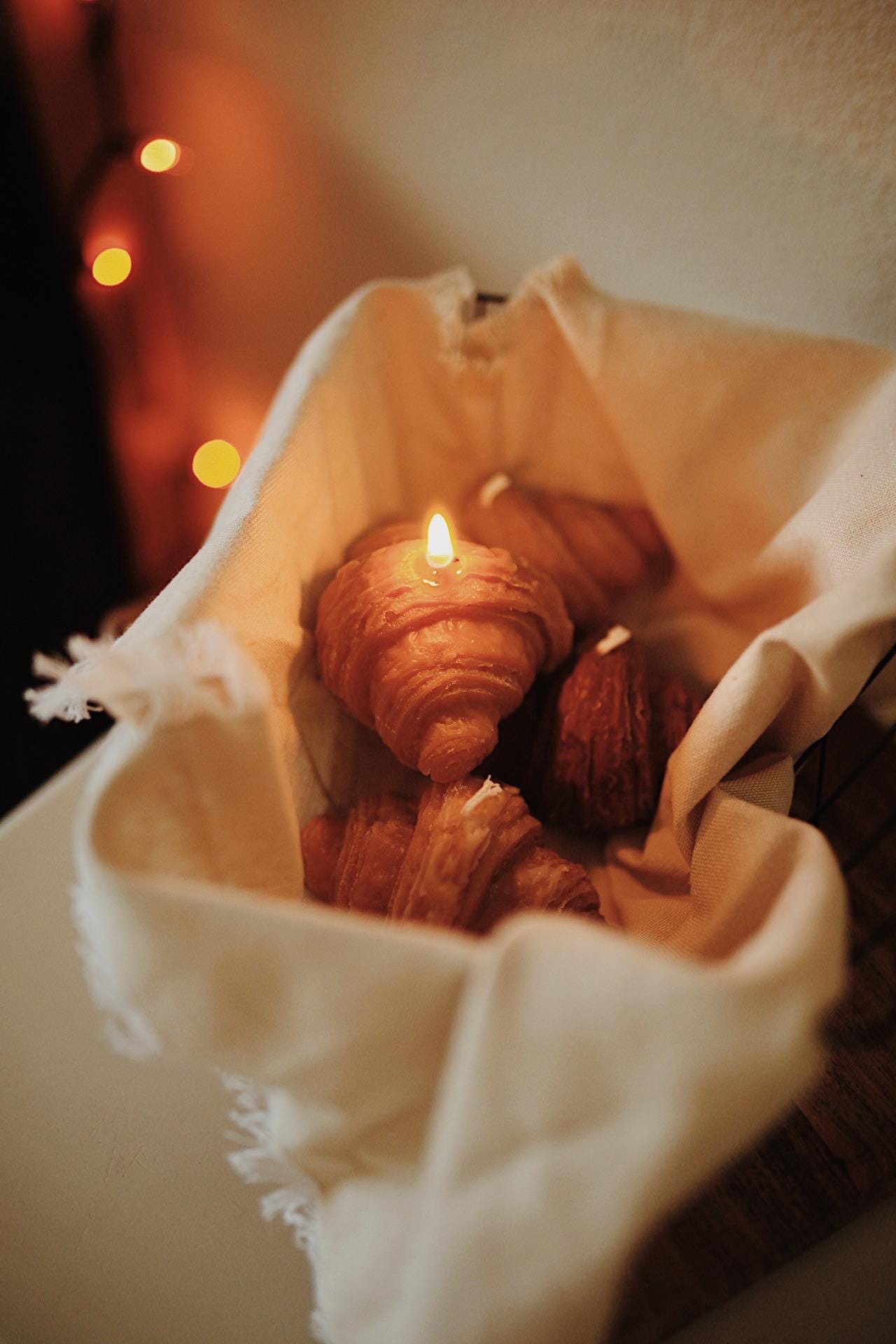 Realistic Croissant Candle – Food Shaped Candle Gift for Friend, Home ...