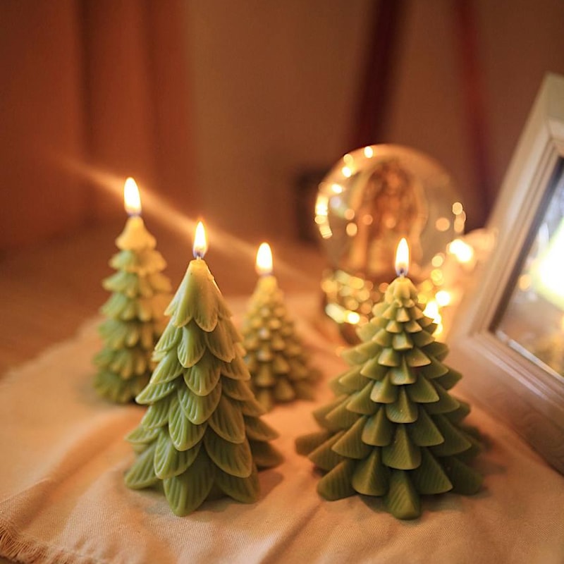 Candles Shaped as Trees - Etsy