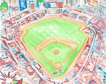 Braves Stadium Print | Etsy