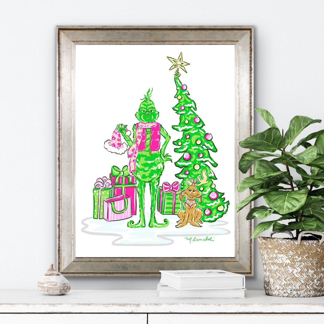 Bright and Classic Grinchmas Print - Etsy