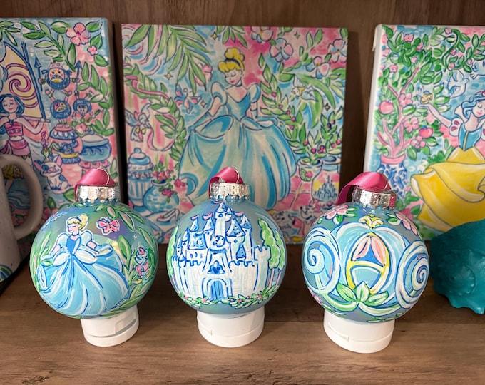 Cinderella Ornaments Hand Painted - Etsy