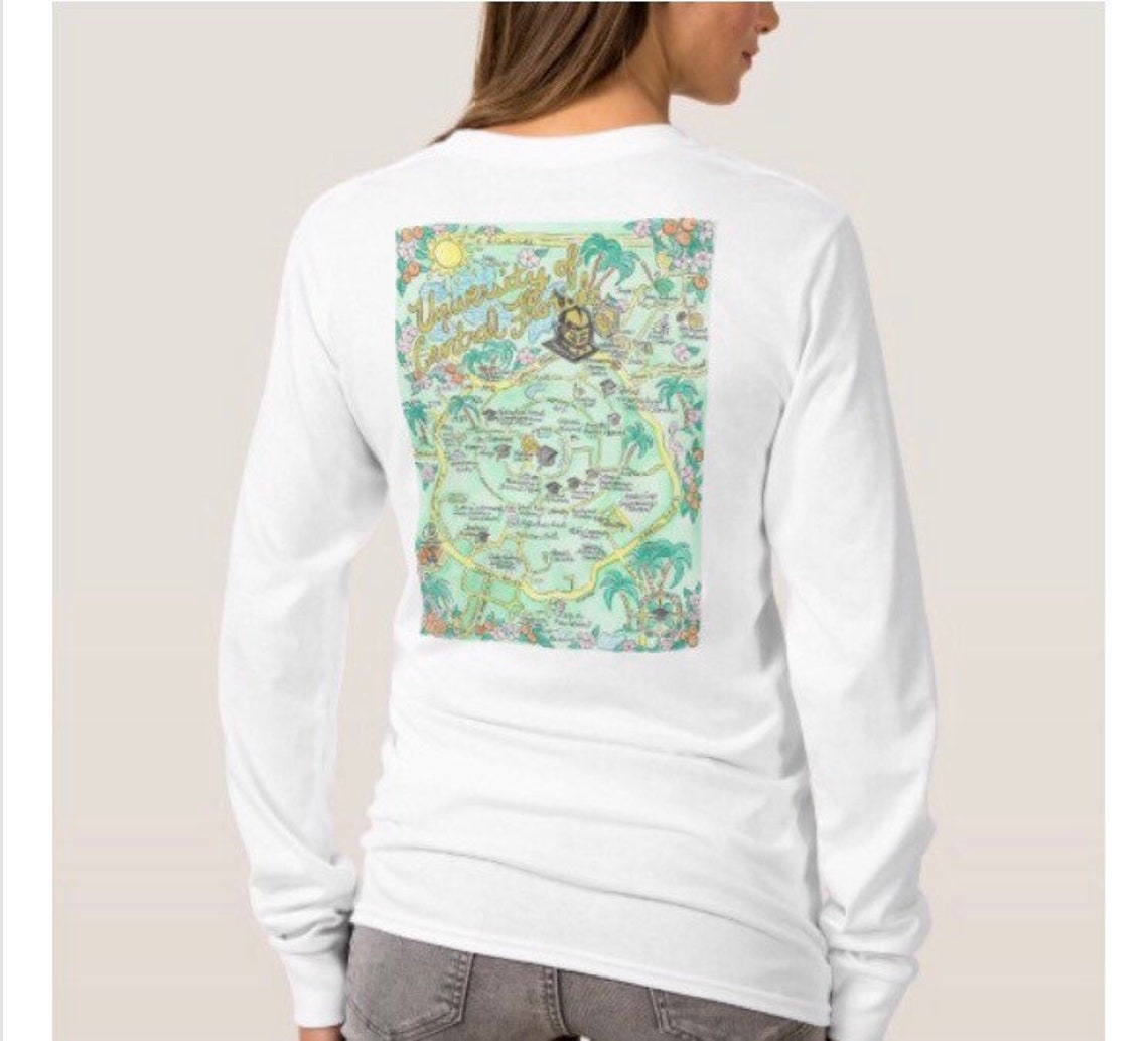 College Map Inspired Sun Shirts | Etsy