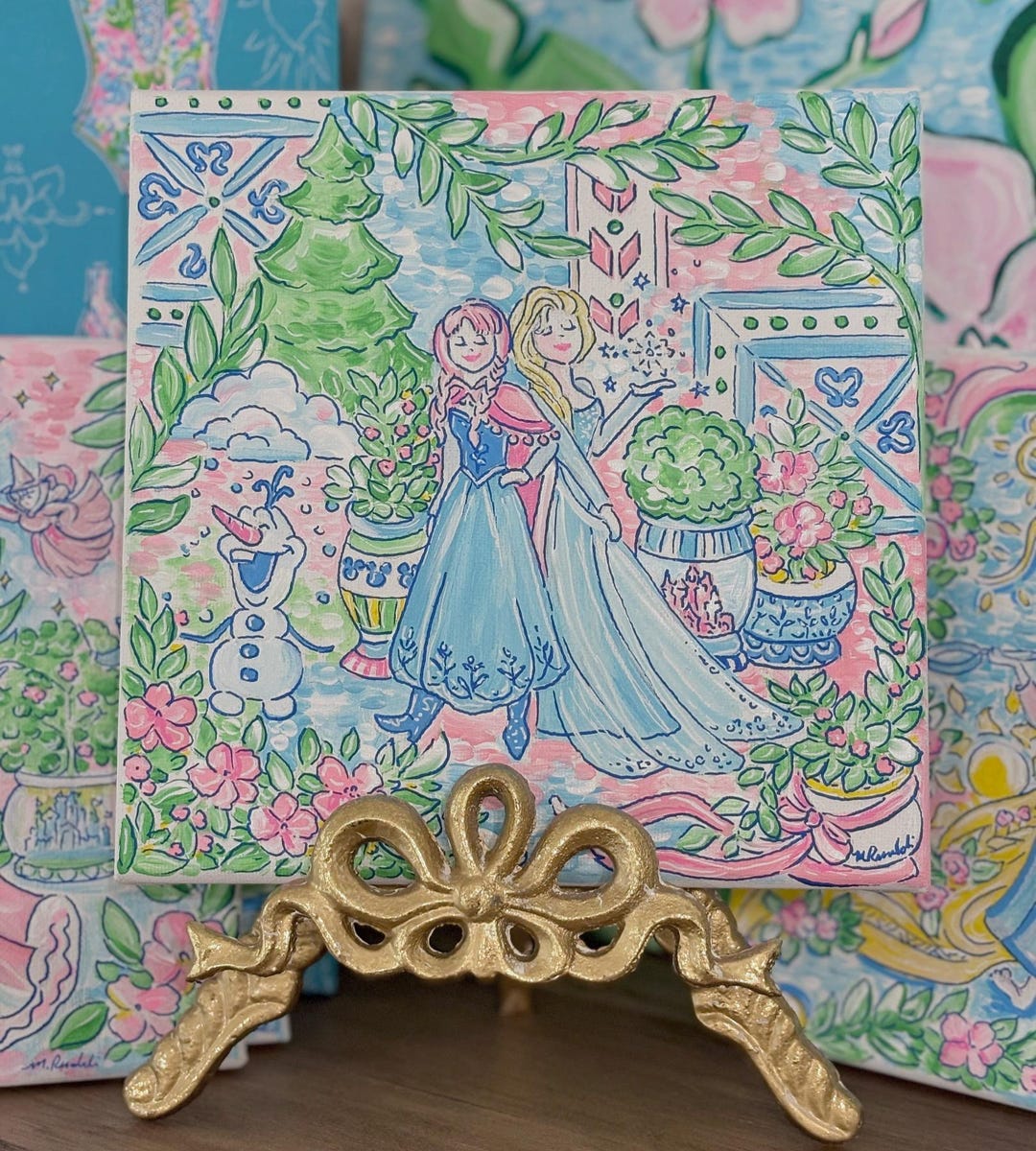 Sister Princesses Inspired Art - Etsy