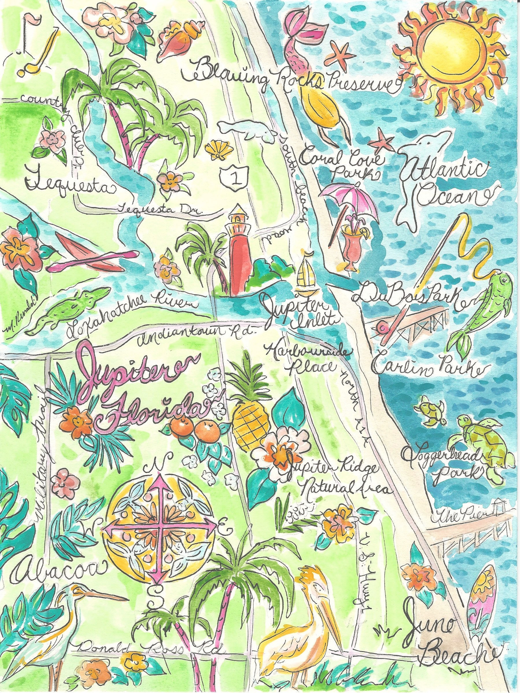 Jupiter Beach Florida Map