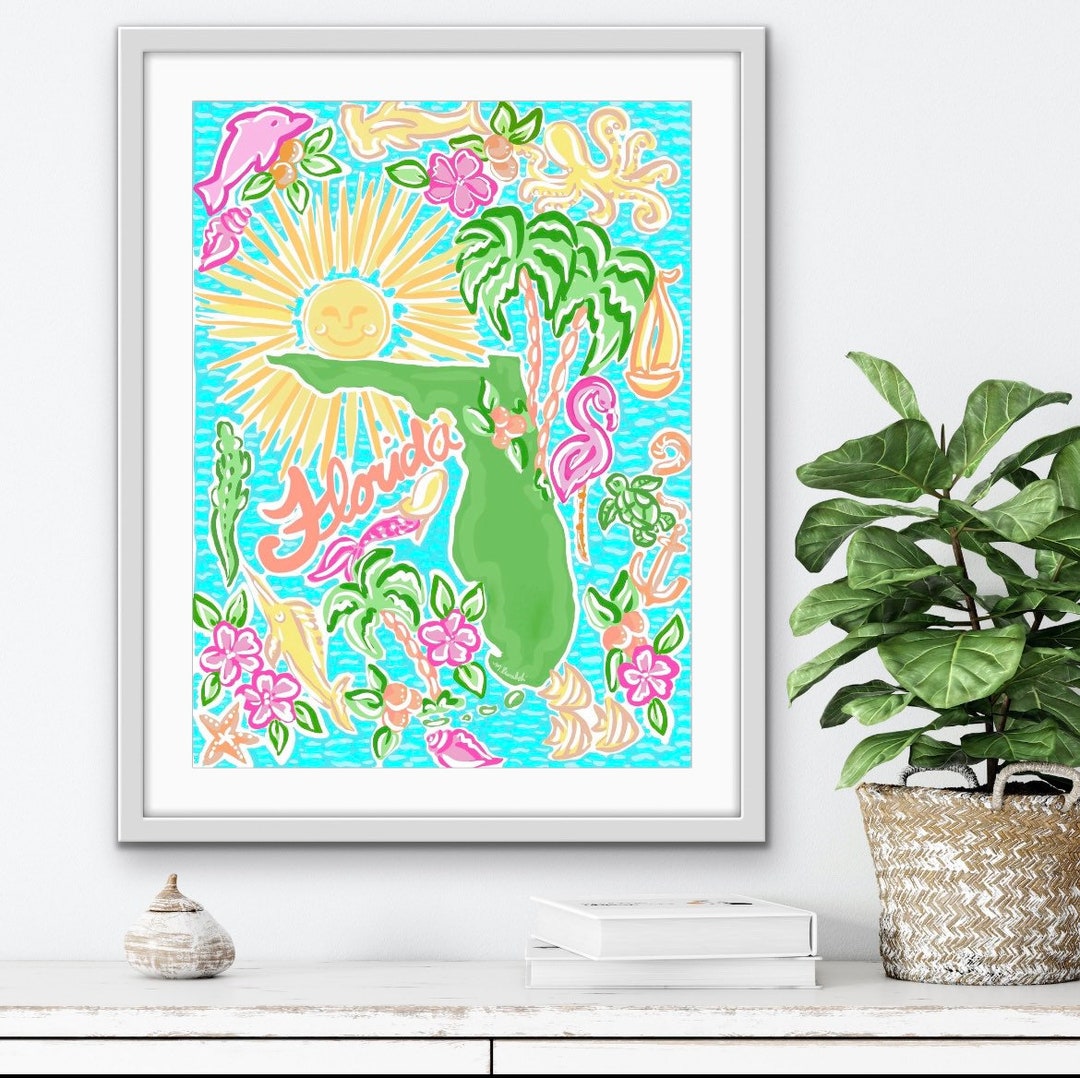 Bright New Florida Print! - Etsy
