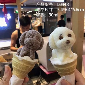Teddy Puppy Dog Deer Dolphin Ice Cream Chocolate Mold Ice Mold Coffee ...