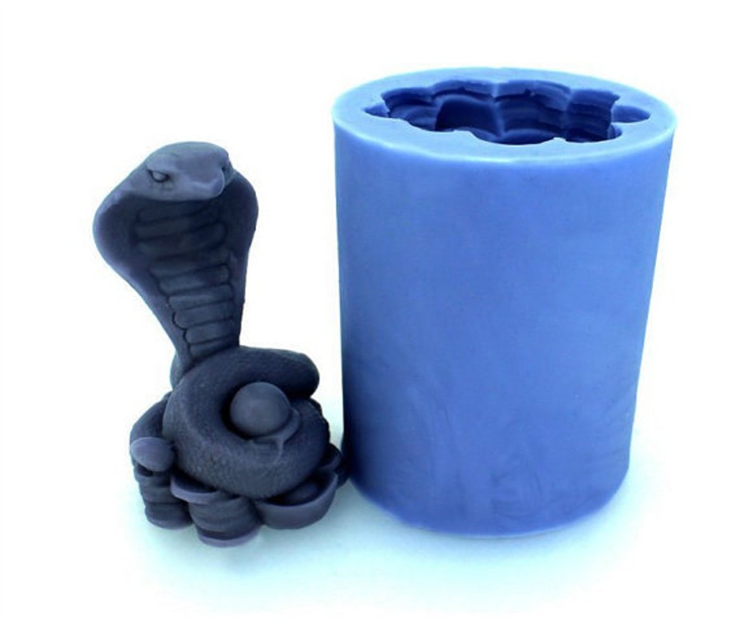 3D Cobra Snake Dragon Tiger Dog Pig Horse Cow Soap Mold Flexible ...