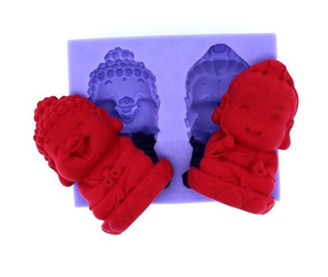 2-laughing Buddha Fondant Molds Chocolate Mold Flexible Silicone Cake ...