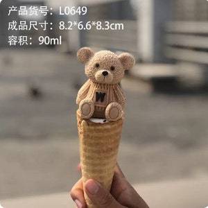 Teddy Puppy Dog Deer Dolphin Ice Cream Chocolate Mold Ice Mold Coffee ...