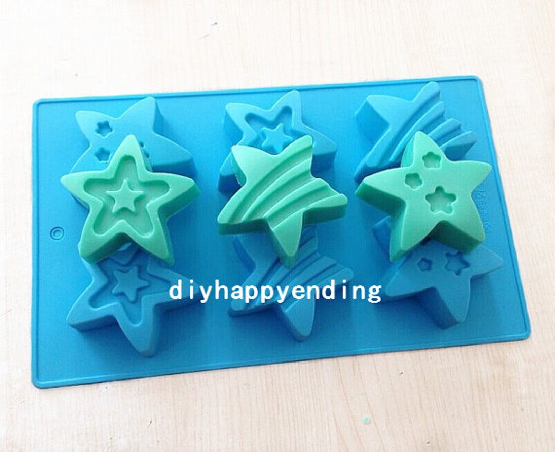Star Cake Mold Flexible Silicone Soap Mold for Chocolate Cookie ...