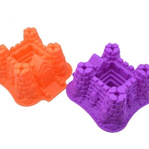 3D Large Castle Cake Mold Flexible Silicone Soap Mold for Chocolate ...