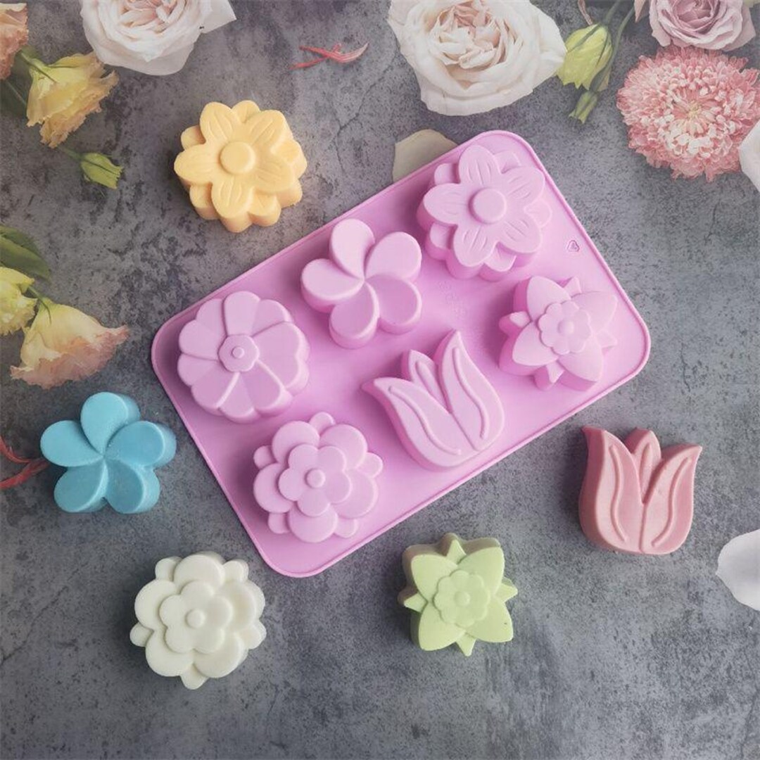 Moule à gâteau en forme de fleur de tulipe Moule à gâteau en silicone ...