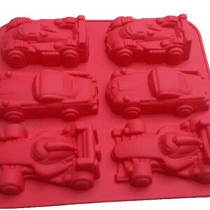 Racing Car Cake Mold Flexible Silicone Soap Mold for Chocolate Cookie ...