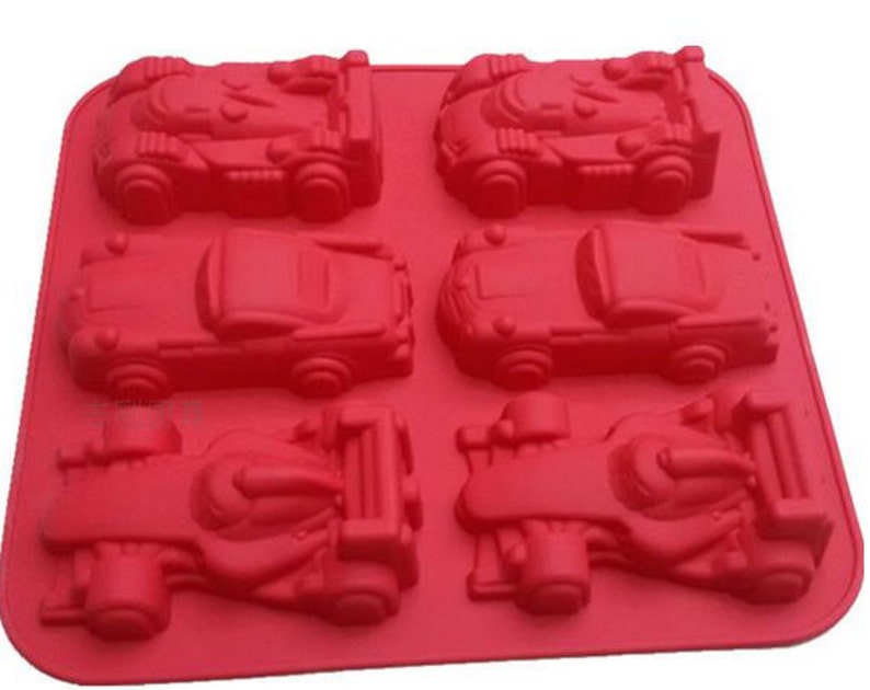 Racing Car Cake Mold Flexible Silicone Soap Mold for Chocolate Cookie ...