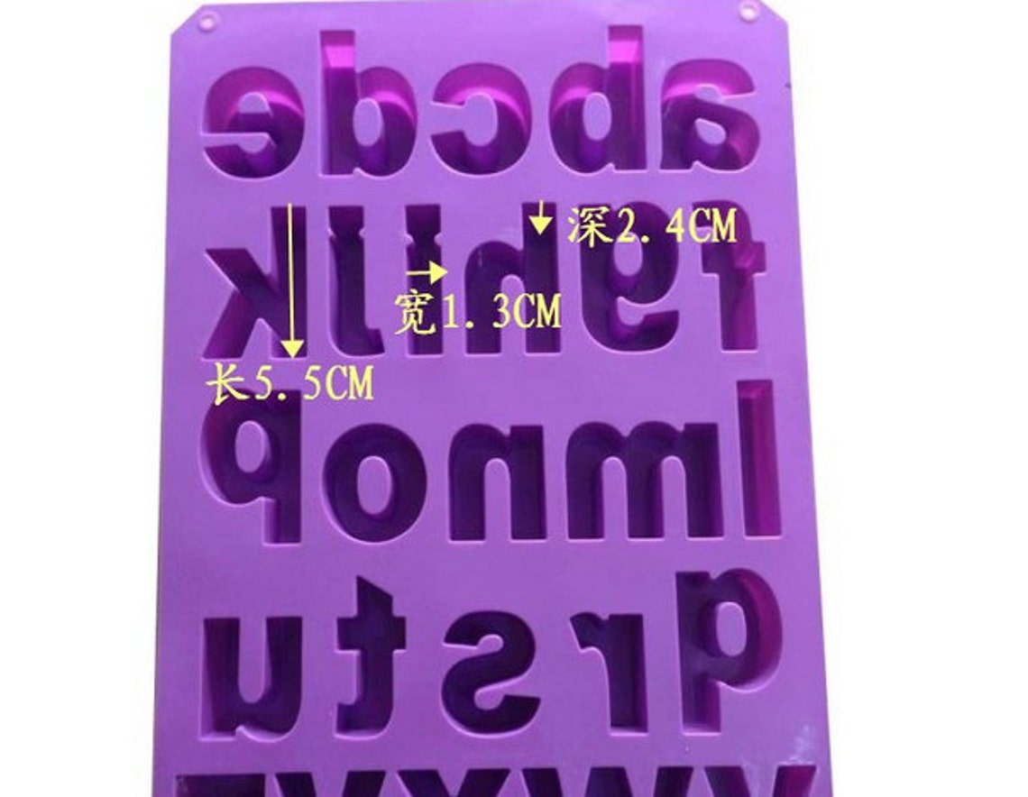 Lowercase Letter Alphabet Cake Mold Flexible Silicone Soap - Etsy