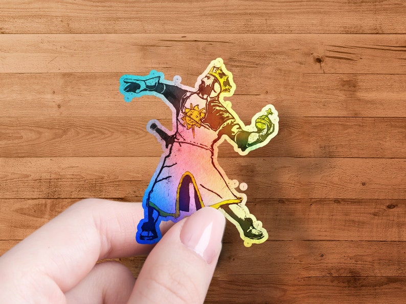 Monty Python Sticker. Holy Grail, King Arthur Throwing the Holy Hand ...
